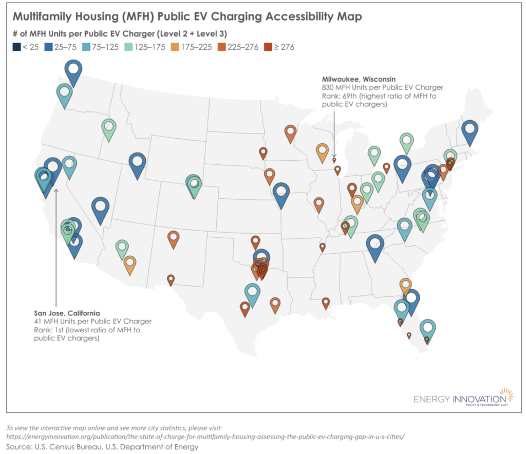 Disparities in access to public EV charging between multifamily housing and single-family homes ...