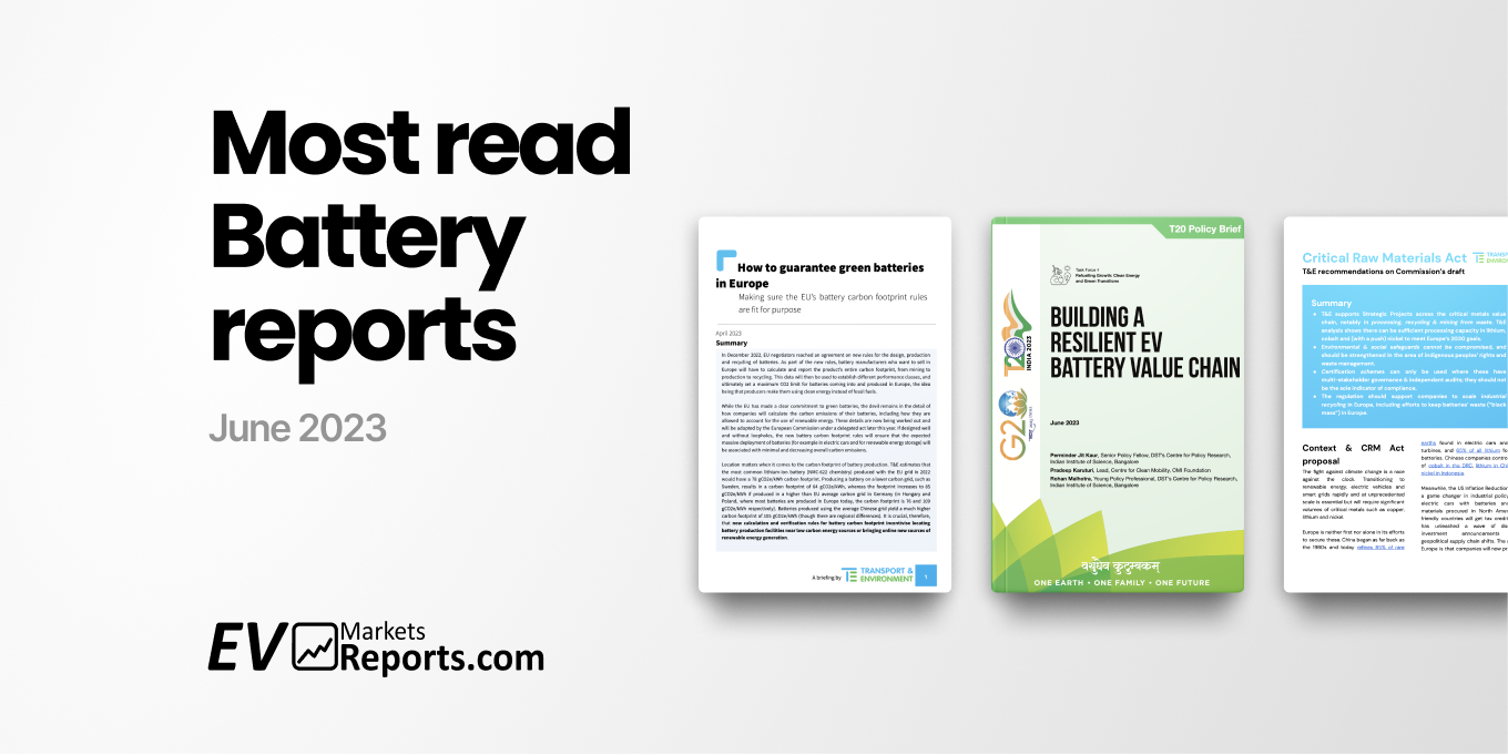 Most read Battery Reports in June | EVBoosters
